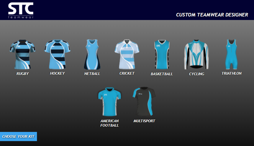 Try Out STC Teamwear's Kit Designer | STC Teamwear